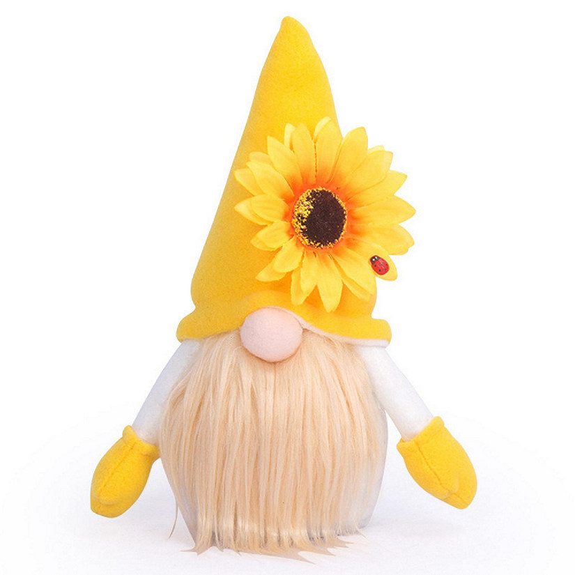 Summer Sunflower Gnome Faceless Plush Doll - Yellow