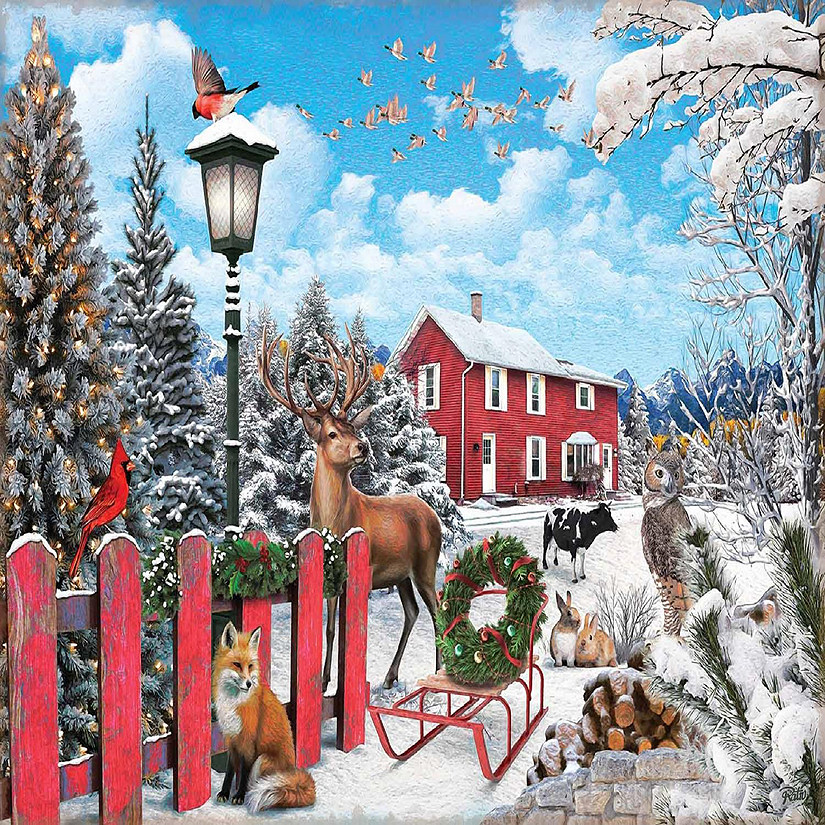 Sunsout A Winter Gathering 500 pc Jigsaw Puzzle | Oriental Trading