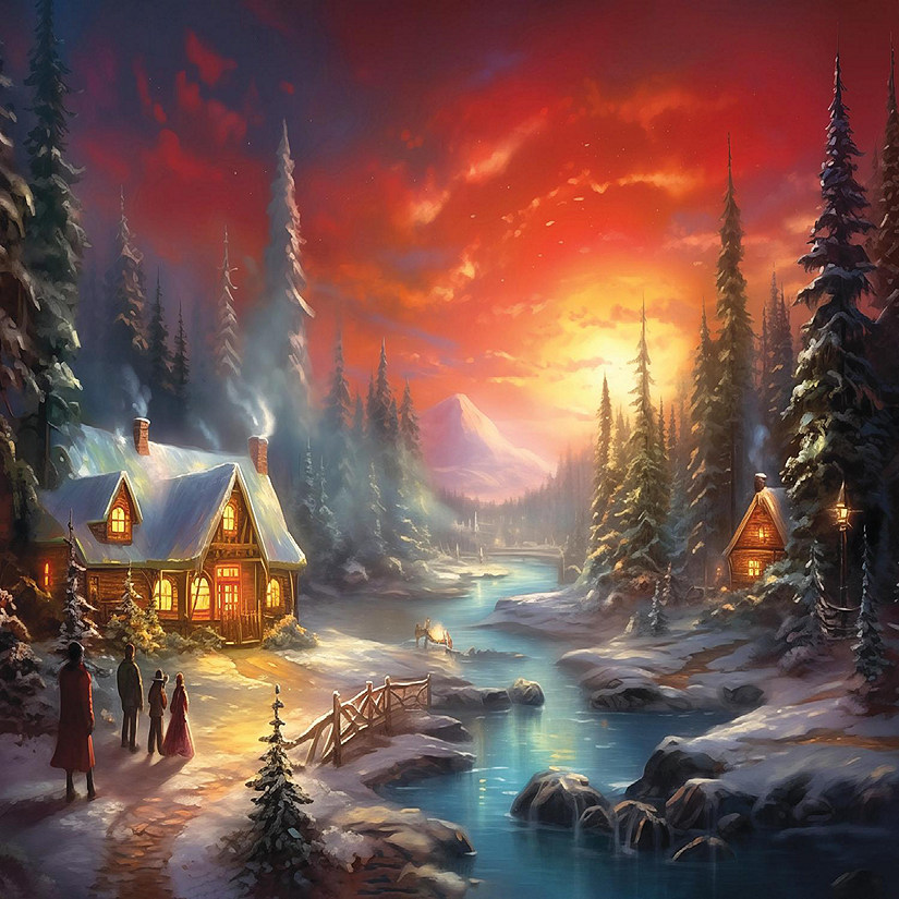 Sunsout Holiday Scene 500 pc Jigsaw Puzzle | Oriental Trading