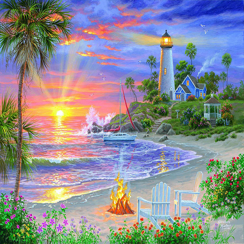 Sunsout Honeymoon Sunset 500 pc Jigsaw Puzzle | Oriental Trading