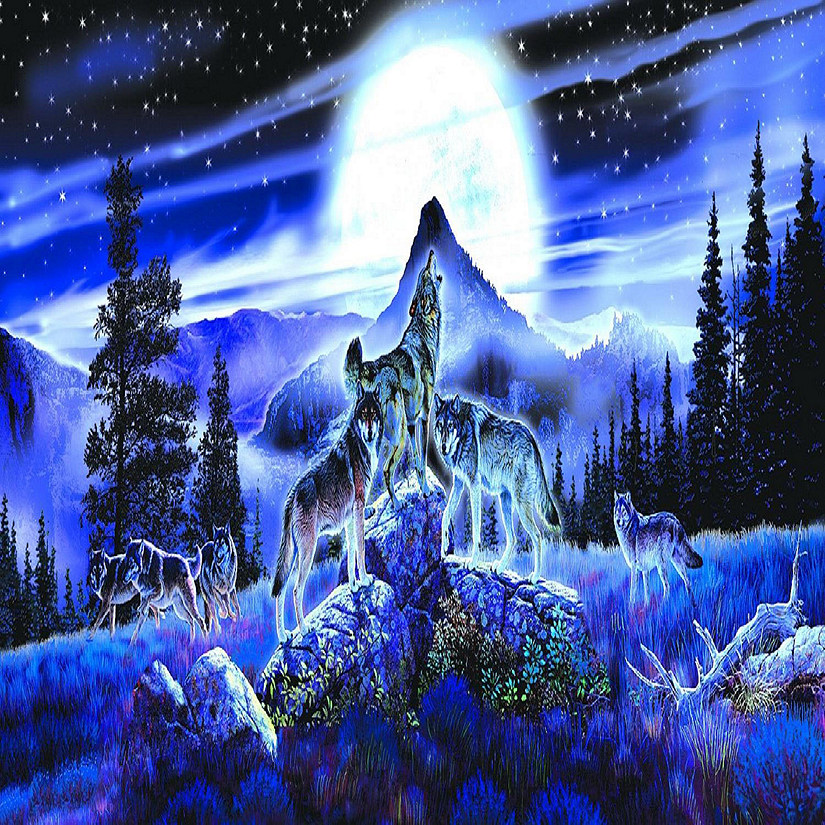 Sunsout Night Wolves 1000 pc Jigsaw Puzzle