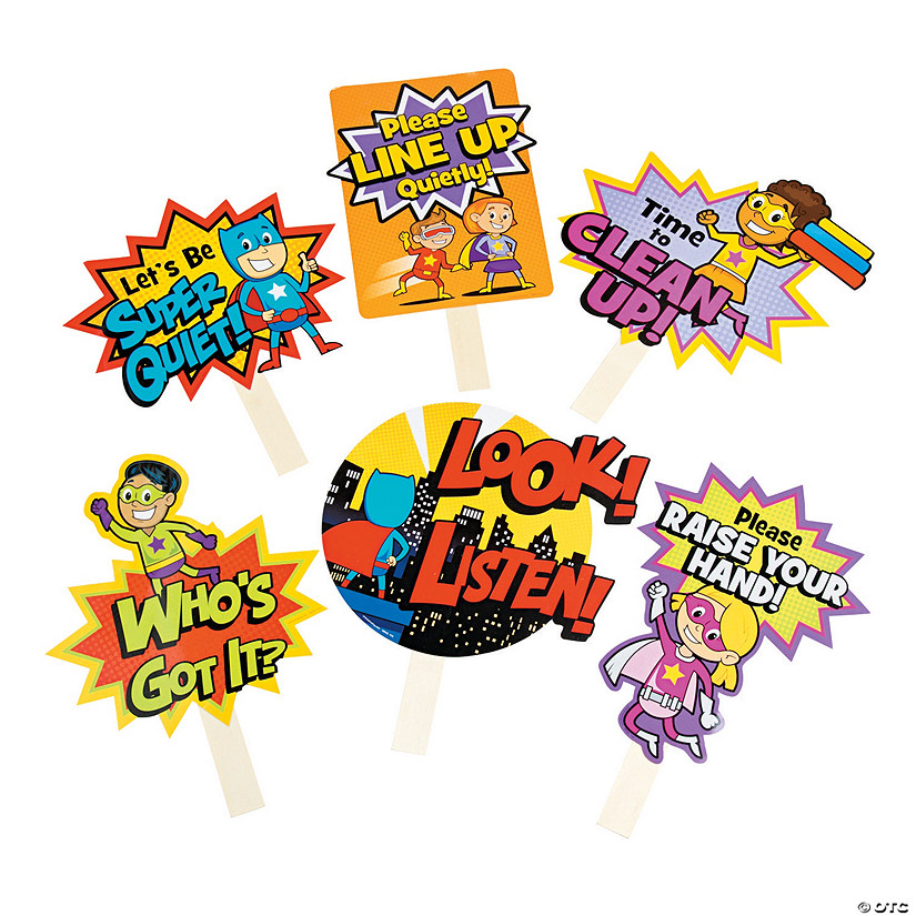 Superhero Classroom Management Signs - Discontinued
