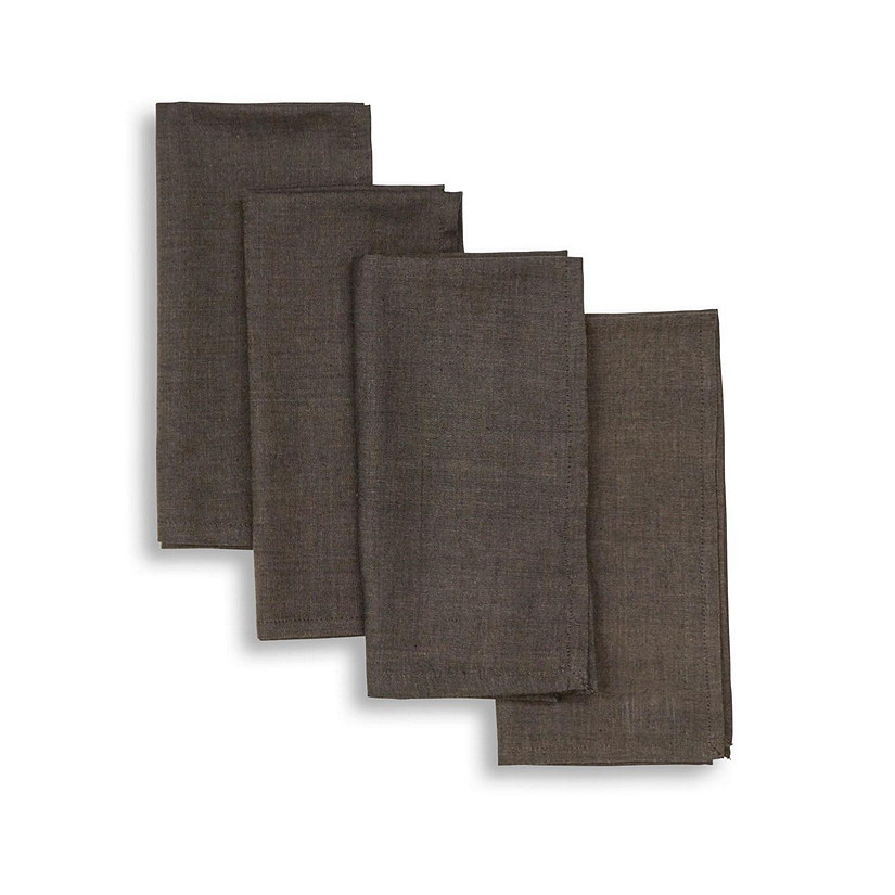 Sustainable Threads Handwoven Linen Napkin Set CHESTNUT 2 Pcs.