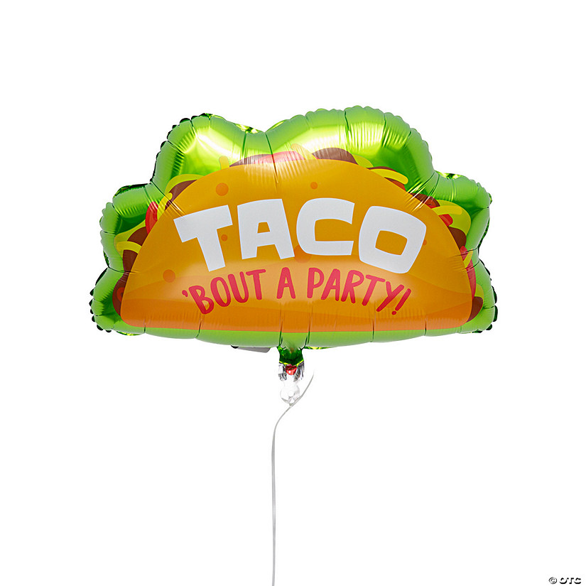 Taco 18" Mylar Balloons - 3 Pc. | Oriental Trading