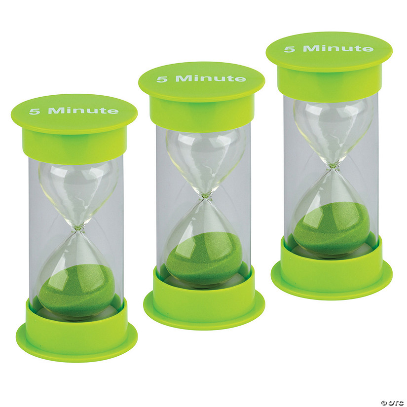 Teacher Created Resources 5 Minute Sand Timer, Medium, Pack of 3 ...