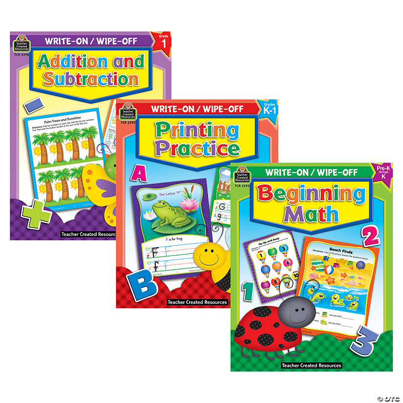 Teacher Created Resources Early Learning Write & Wipe Activity Book Kit ...