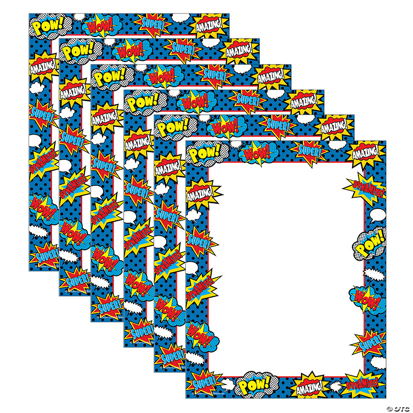 Teacher Created Resources Superhero Computer Paper, 50 Sheets Per Pack ...
