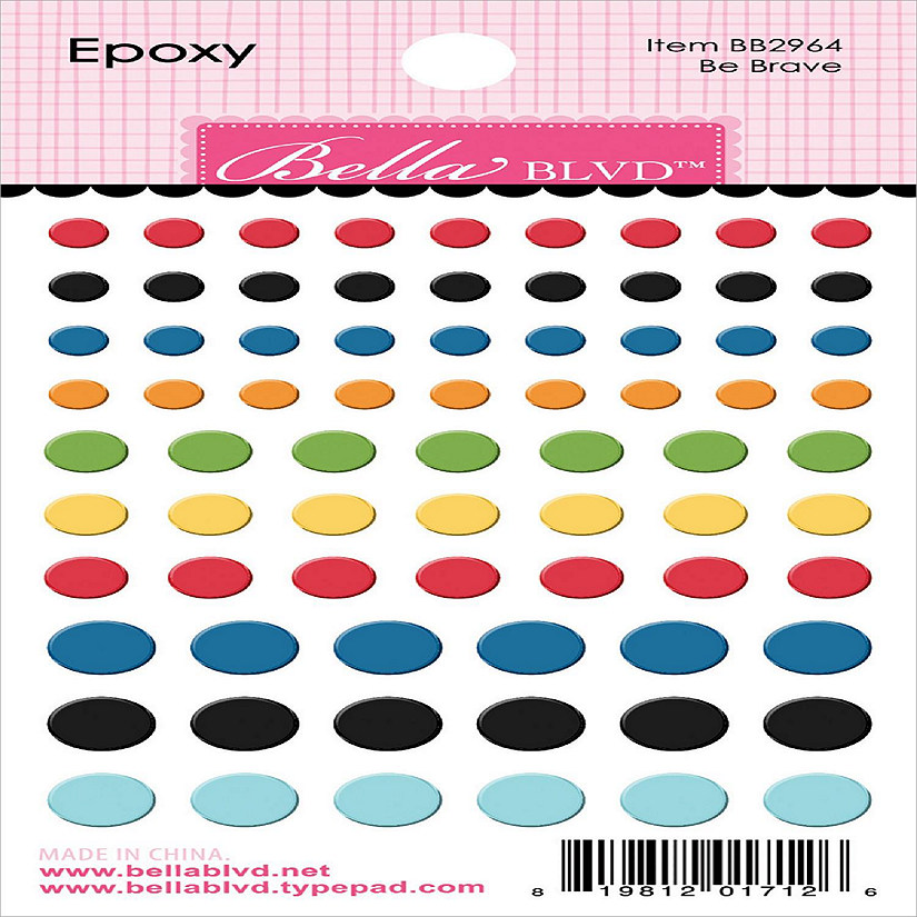 Teen Vibe Carson Epoxy Stickers-Be Brave