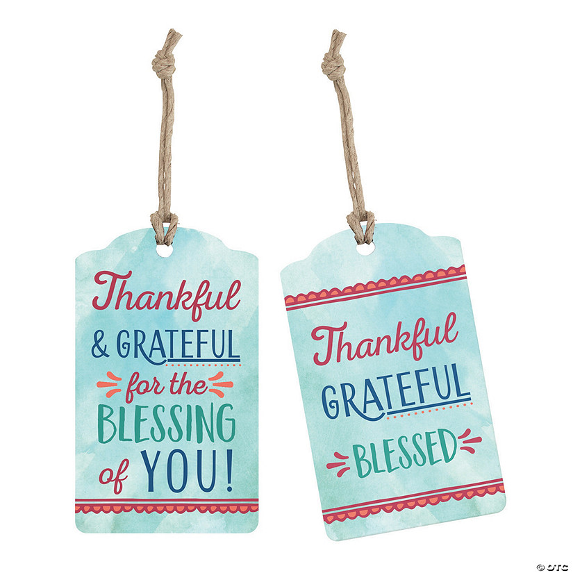 Thankful Grateful Blessed Gift Tag - Discontinued