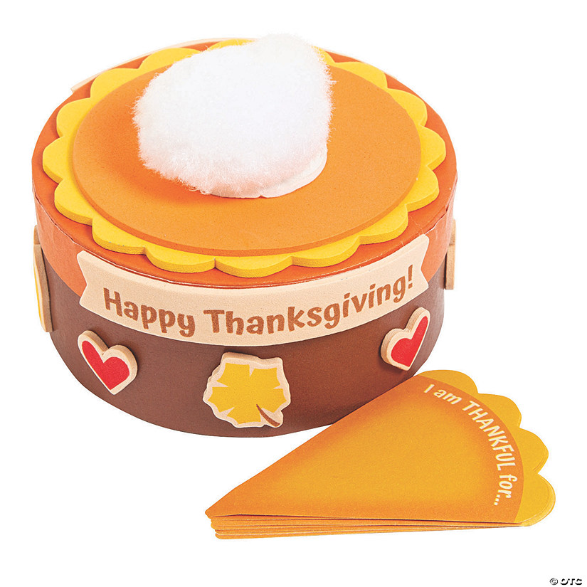 Thankful Pumpkin Pie Box Craft Kit - Makes 12