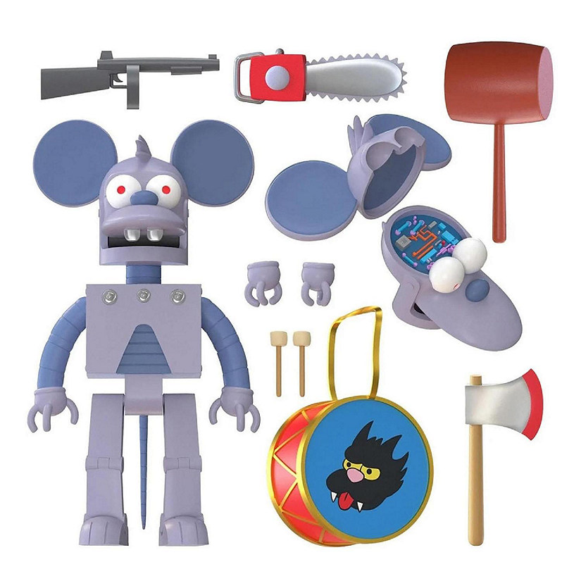 The Simpsons Ultimates Robot Itchy 7-Inch Action Figure | Oriental Trading
