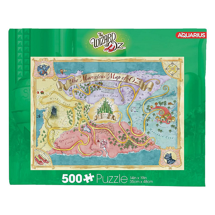 The Wizard Of Oz Map 500 Piece Jigsaw Puzzle | Oriental Trading