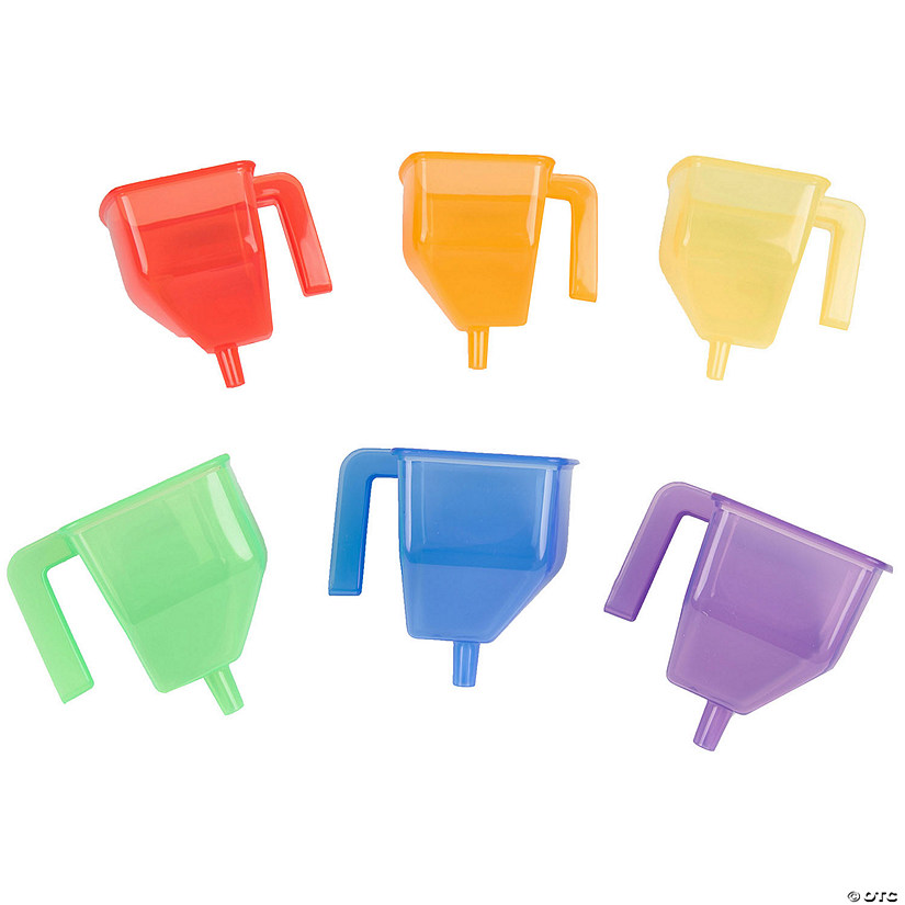 TickiT Translucent Funnels, Set of 6 | Oriental Trading