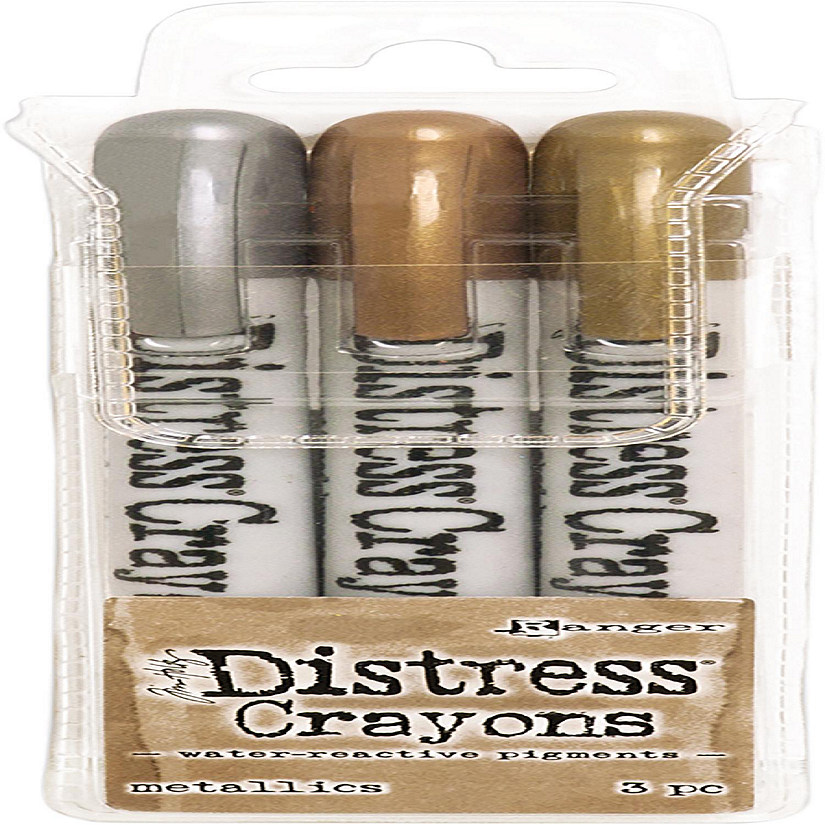 Tim Holtz Distress Crayon Set-Metallics | Oriental Trading