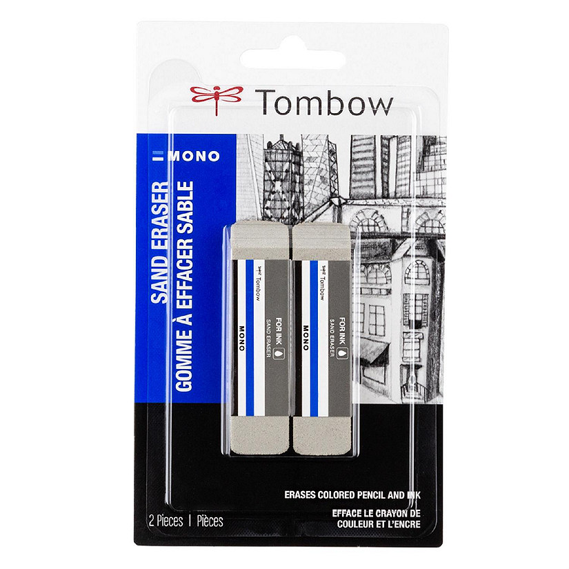 Tombow MONO Sand Eraser 2/Pkg-For Ink | Oriental Trading