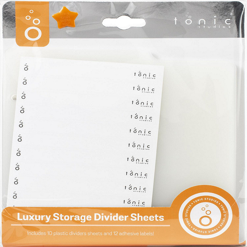 Tonic Luxury Storage Divider Sheets-10 Dividers With 12 Labels ...
