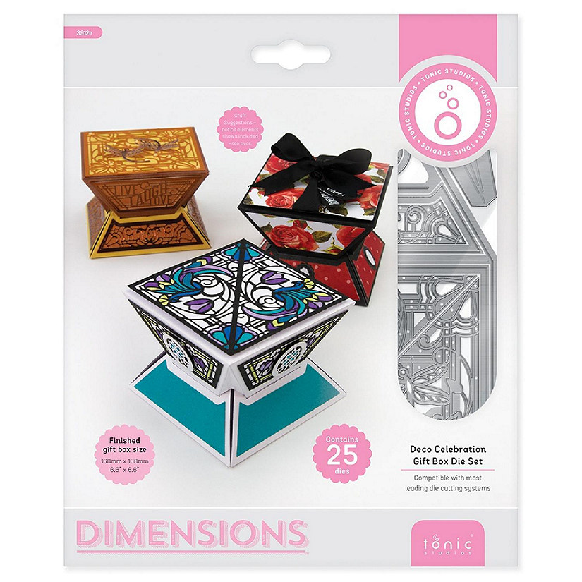 Tonic Studios Gift Box Die Set-Deco Celebration