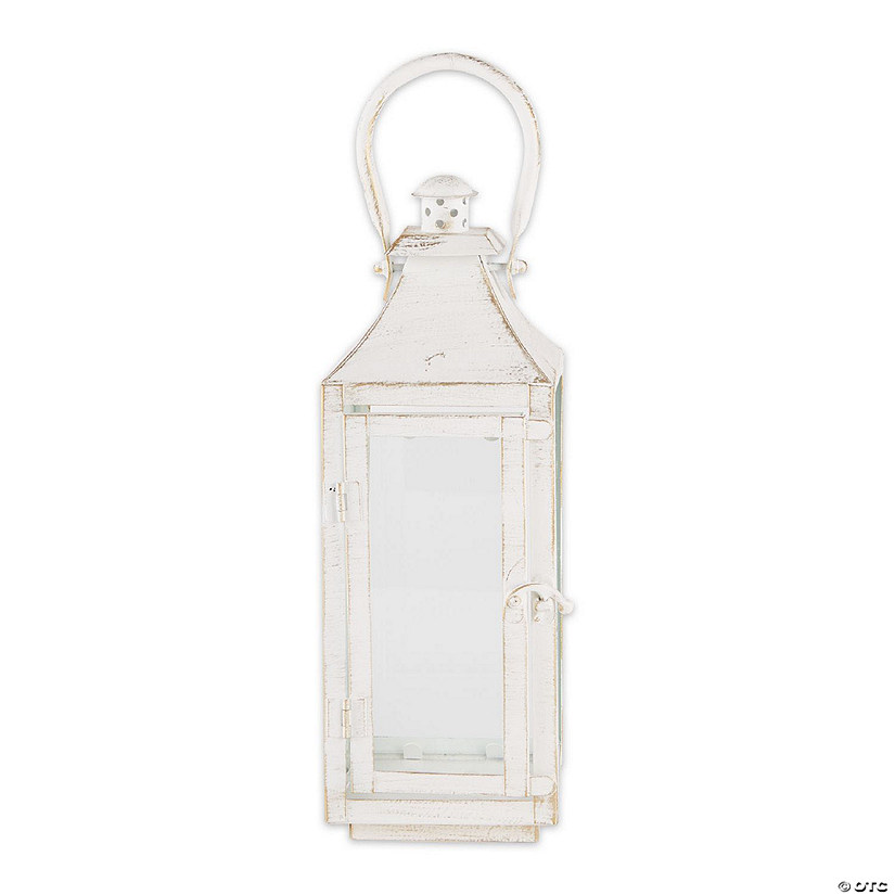 Traditional White Lantern 19"
