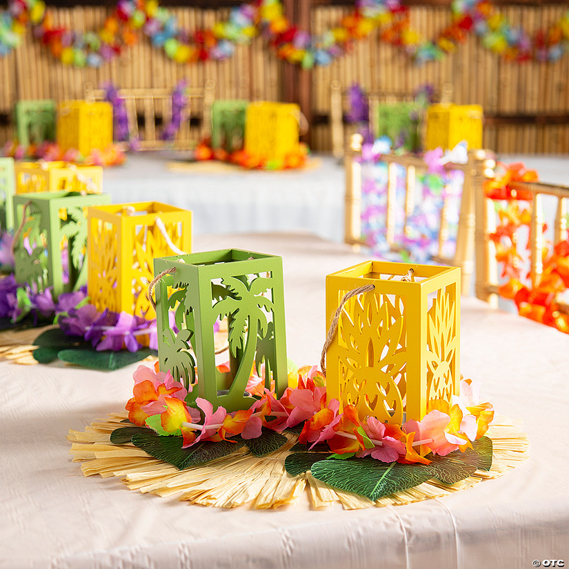 Tropical Centerpiece Decor Kit for 6 Tables