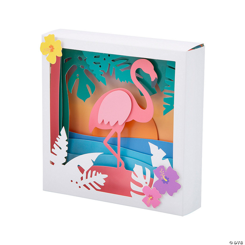 Tropical Scene Paper Layering Craft Kit - Makes 3 | Oriental Trading