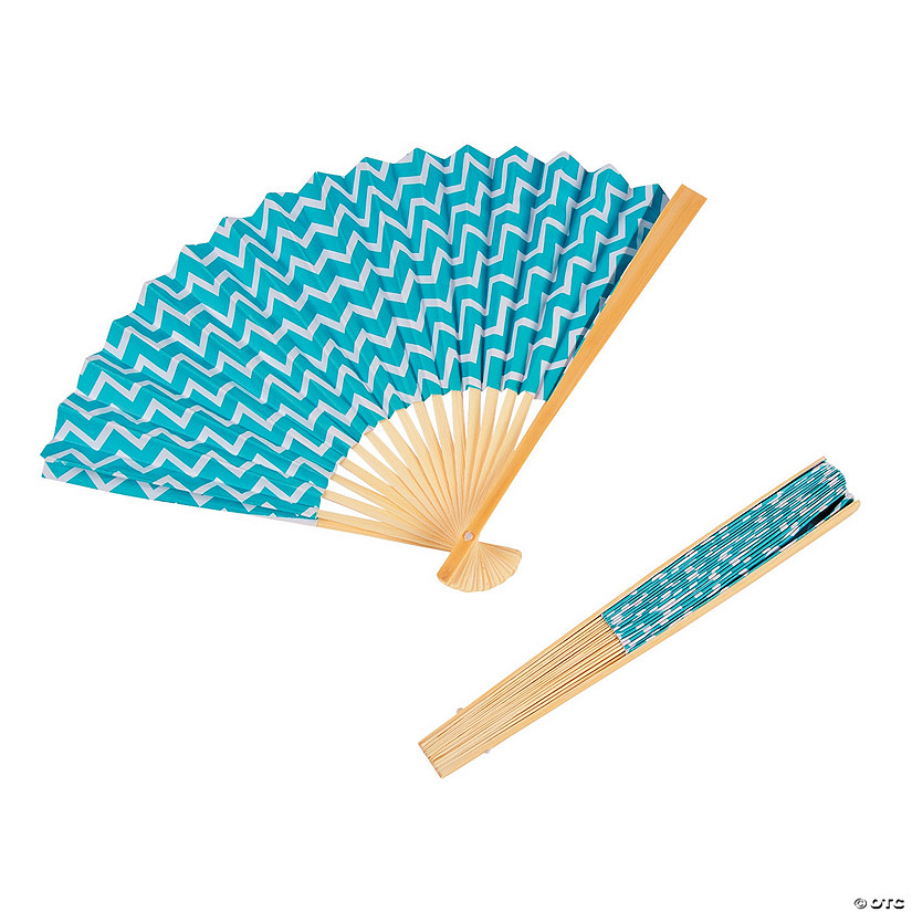 Turquoise Chevron Fans - Discontinued