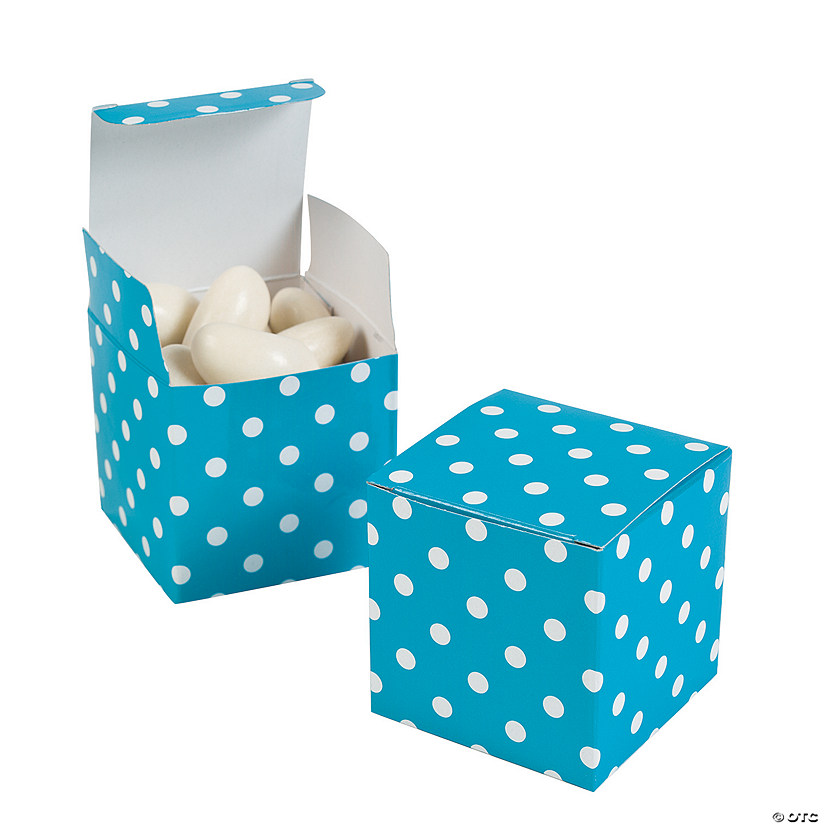 Turquoise Polka Dot Gift Boxes - Discontinued
