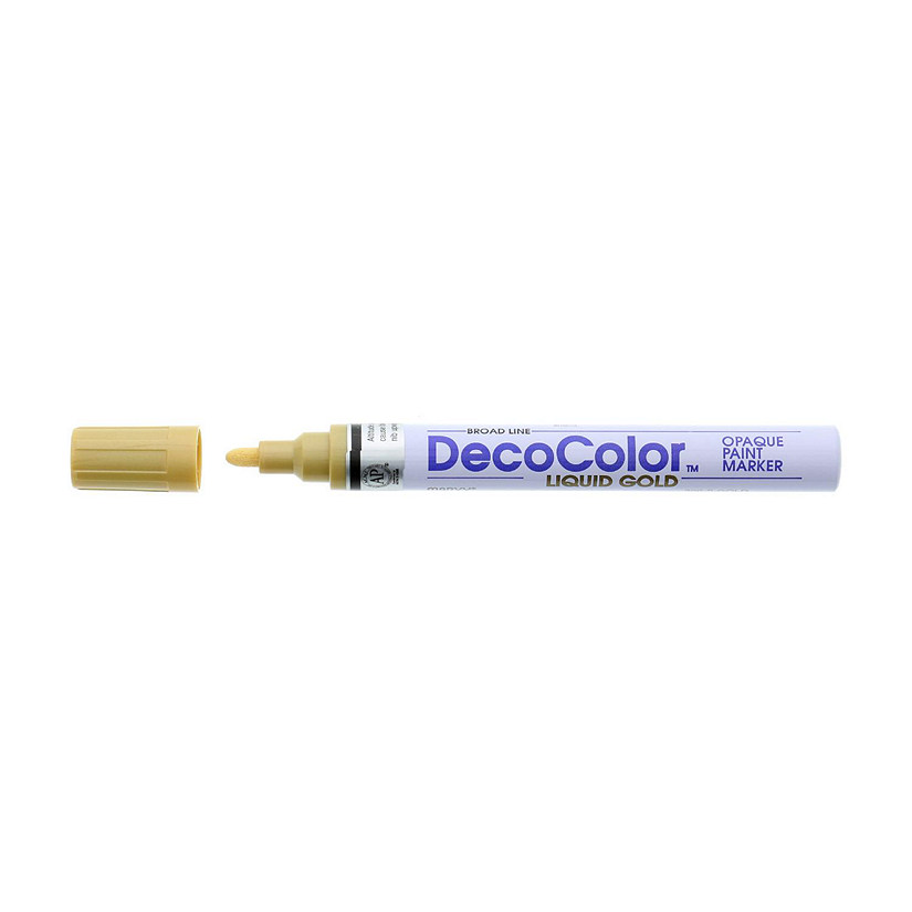 Uchida DecoColor Paint Marker, Broad, Gold | Oriental Trading