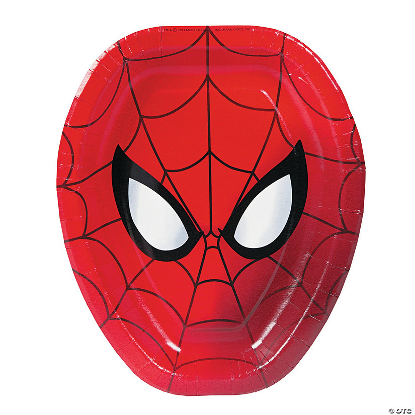 Ultimate Spider-Man Shaped Dinner Plates - 8 Ct. - Discontinued
