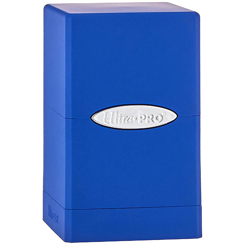 Ultra Pro Blue Satin Tower Deck Box | Oriental Trading