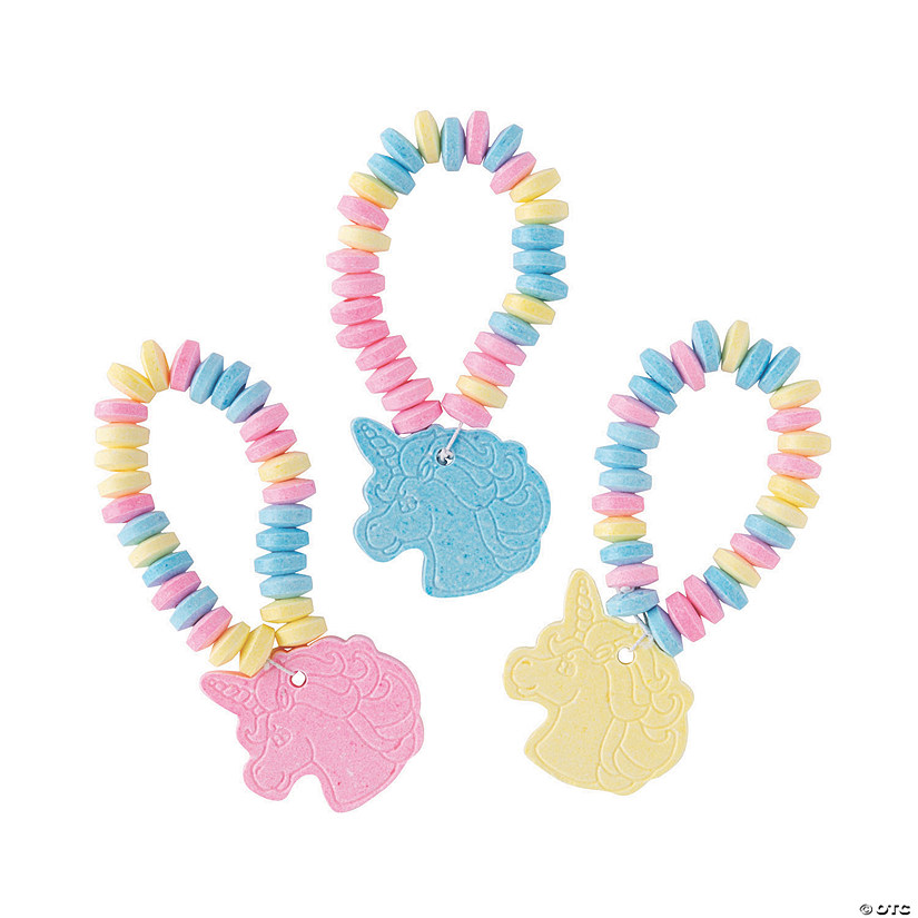 Unicorn Candy Bracelets - 12 Pc. | Oriental Trading