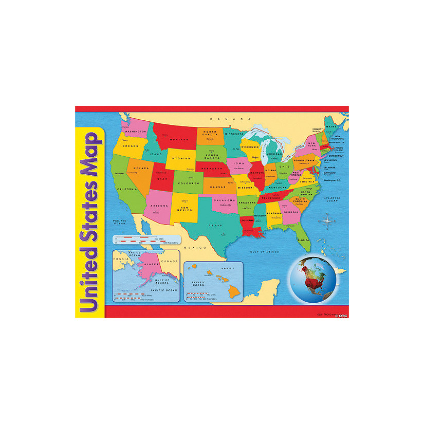 United States Map Learning Chart - Discontinued