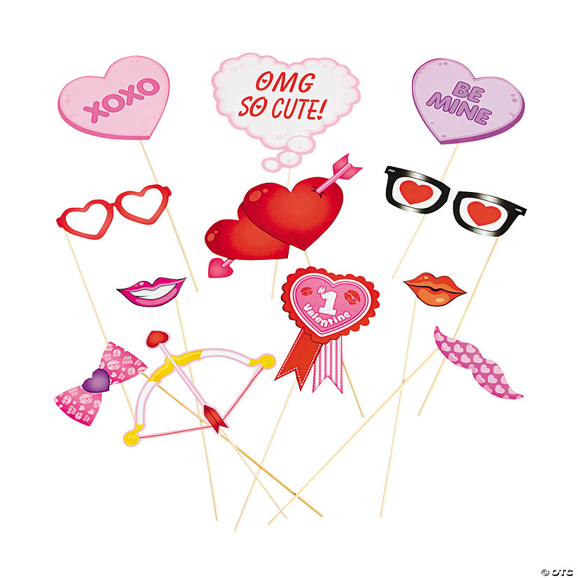Valentine Photo Stick Props