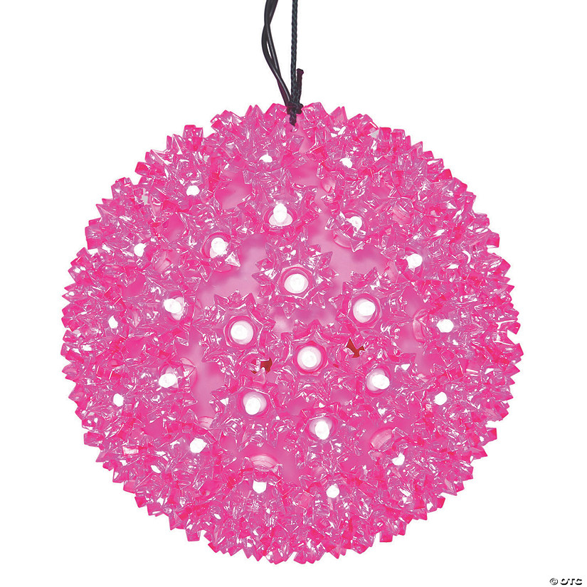 Vickerman 10" Pink LED Starlight Sphere Lighted Hanging Decor ...