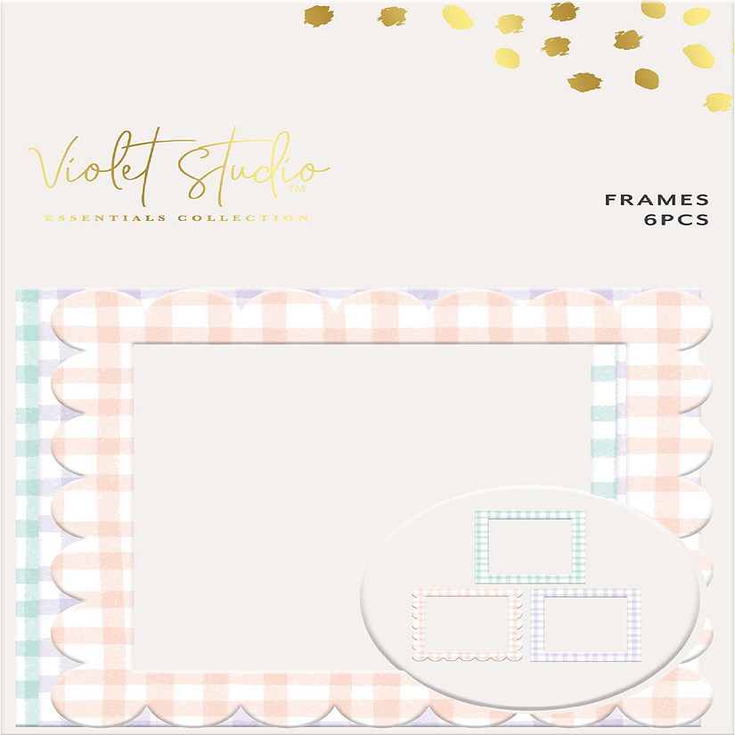 Violet Studio Printed Frames 6/Pkg-Pastel Patterns | Oriental Trading