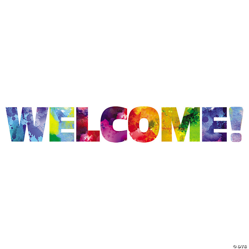 Watercolor Welcome Letters - 8 Pc.