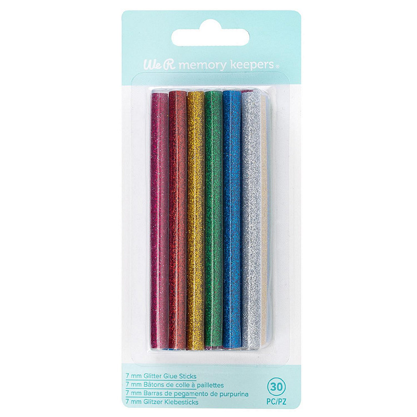 We R Memory Keepers Creative Flow Hot Glue Sticks-Glitter | Oriental Trading