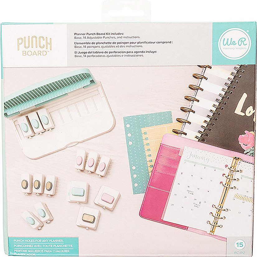 We R Memory Keepers Planner Punch Bundle-15 Pieces