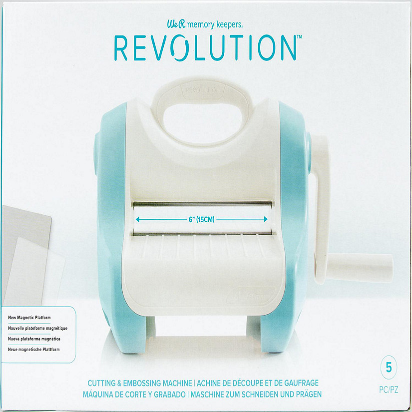 We R Memory Keepers Revolution Cutting & Embossing Machine-White/ Blue