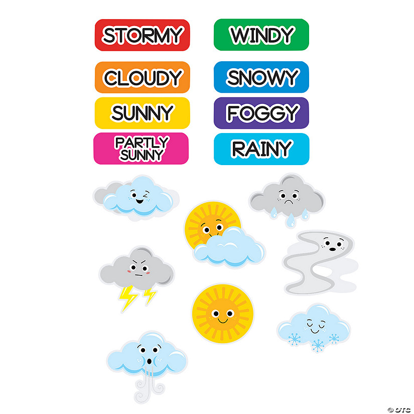 Weather Icon Cutouts - 16 Pc. | Oriental Trading