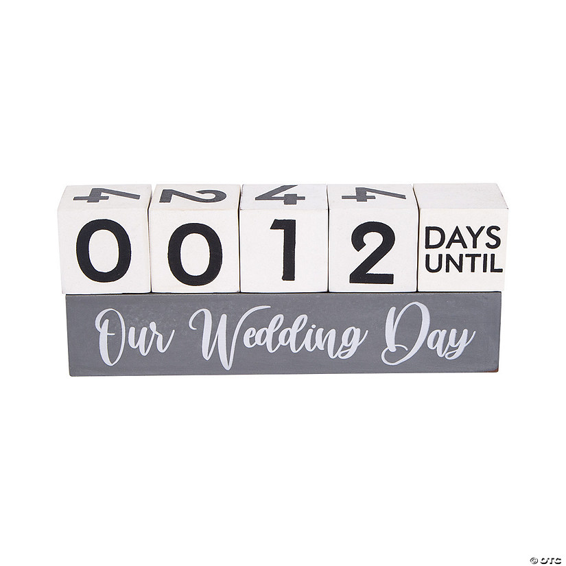 Wedding Countdown Block Set - 6 Pc. - Discontinued