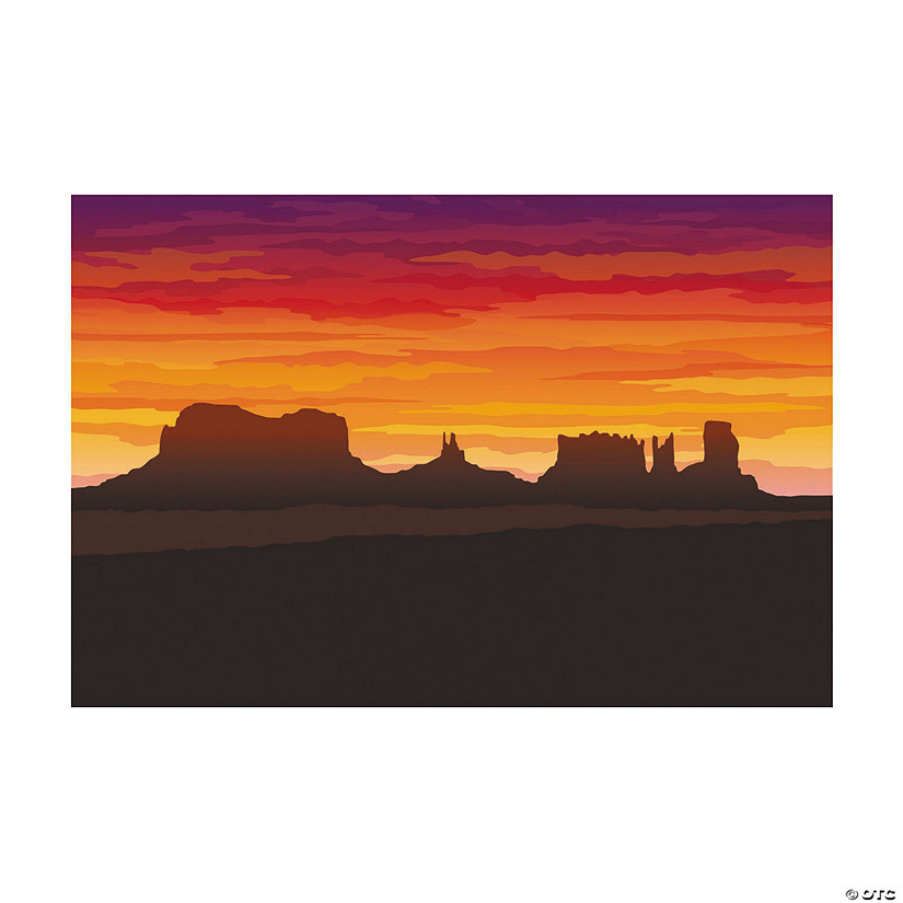 Western Desert Backdrop - 3 Pc.