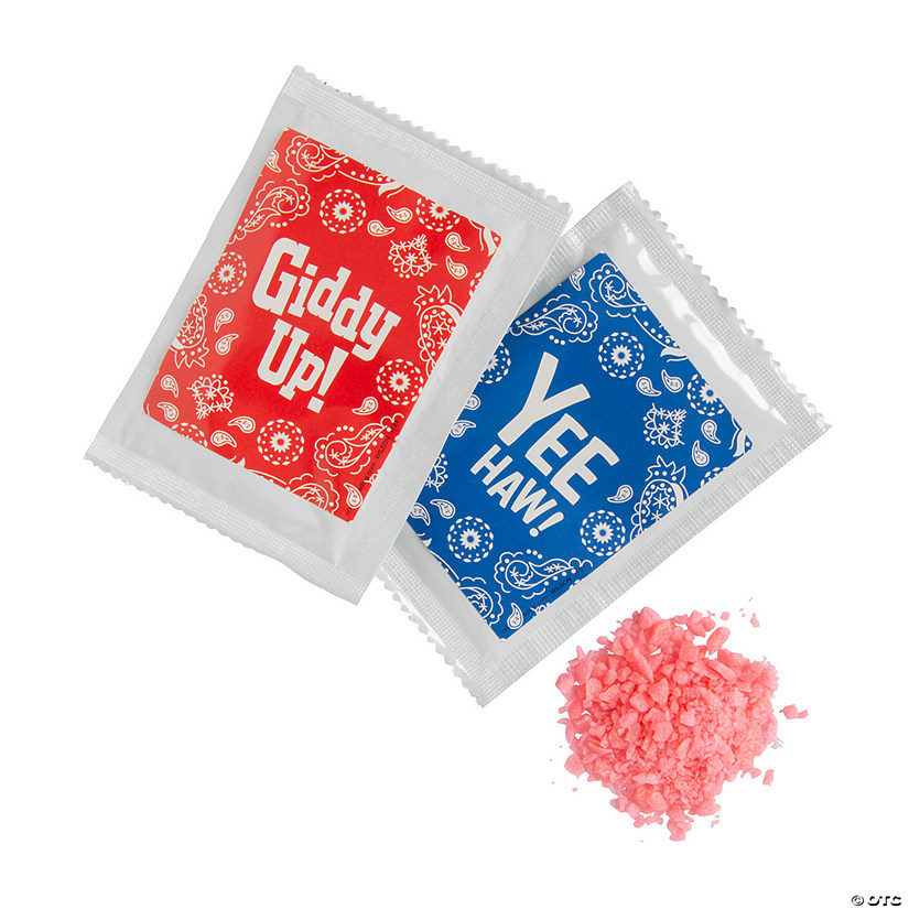Western Popping Candy Handouts for 36