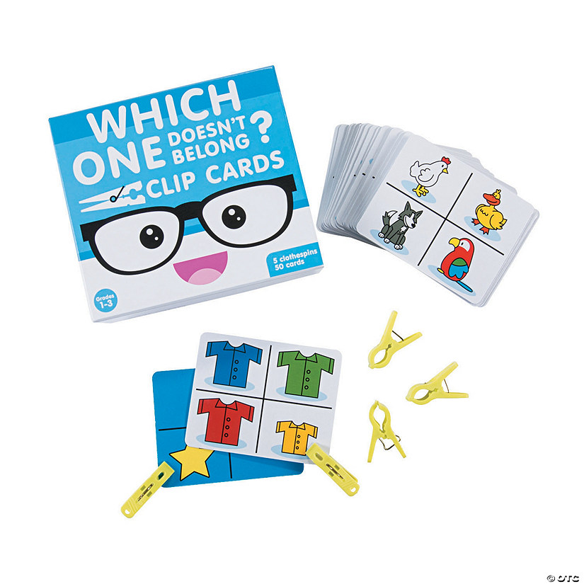 Which One Doesn’t Belong? Clip Cards | Oriental Trading