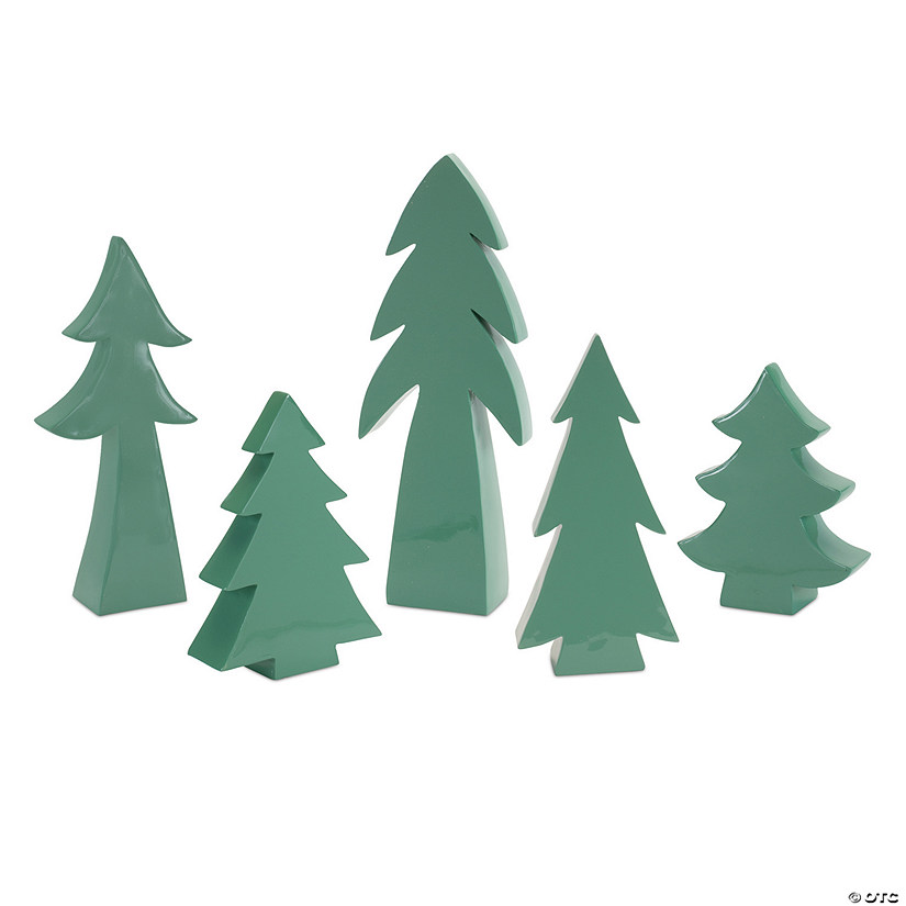 Whimsical Tabletop Pine Tree (Set of 5)