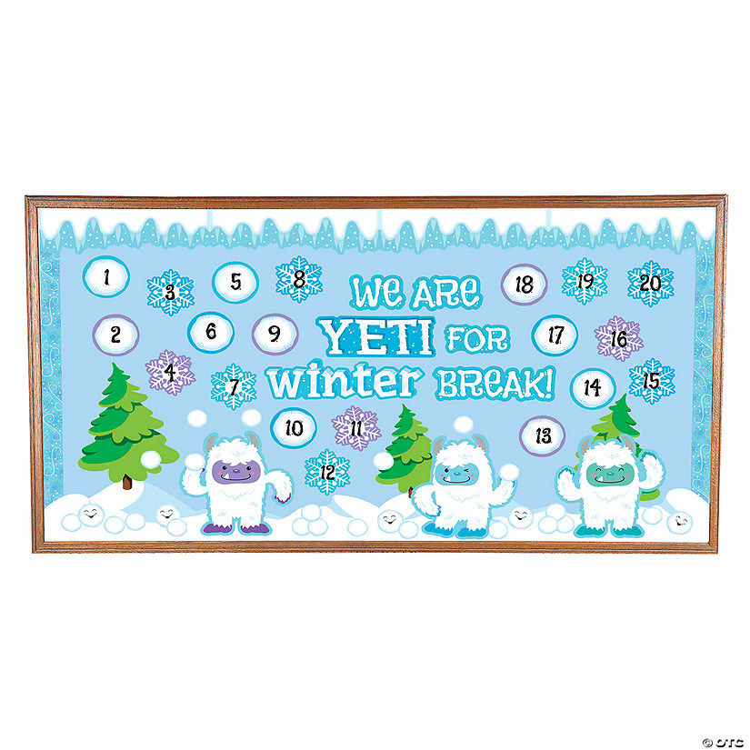 Winter Break Countdown Bulletin Board Set - 72 Pc. - Discontinued