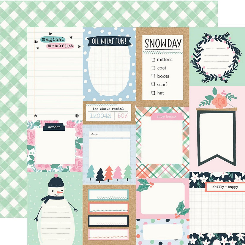 Winter Wonder Double-Sided Cardstock 12"X12"-Journal Elements ...
