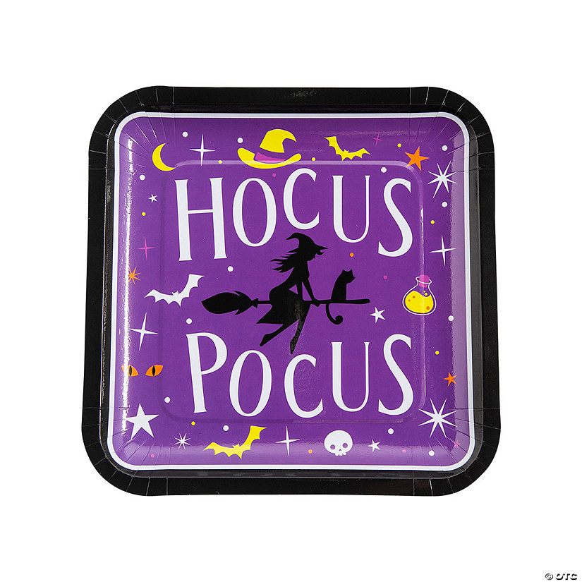Witch Party Square Paper Dinner Plates - 8 Ct. | Oriental Trading