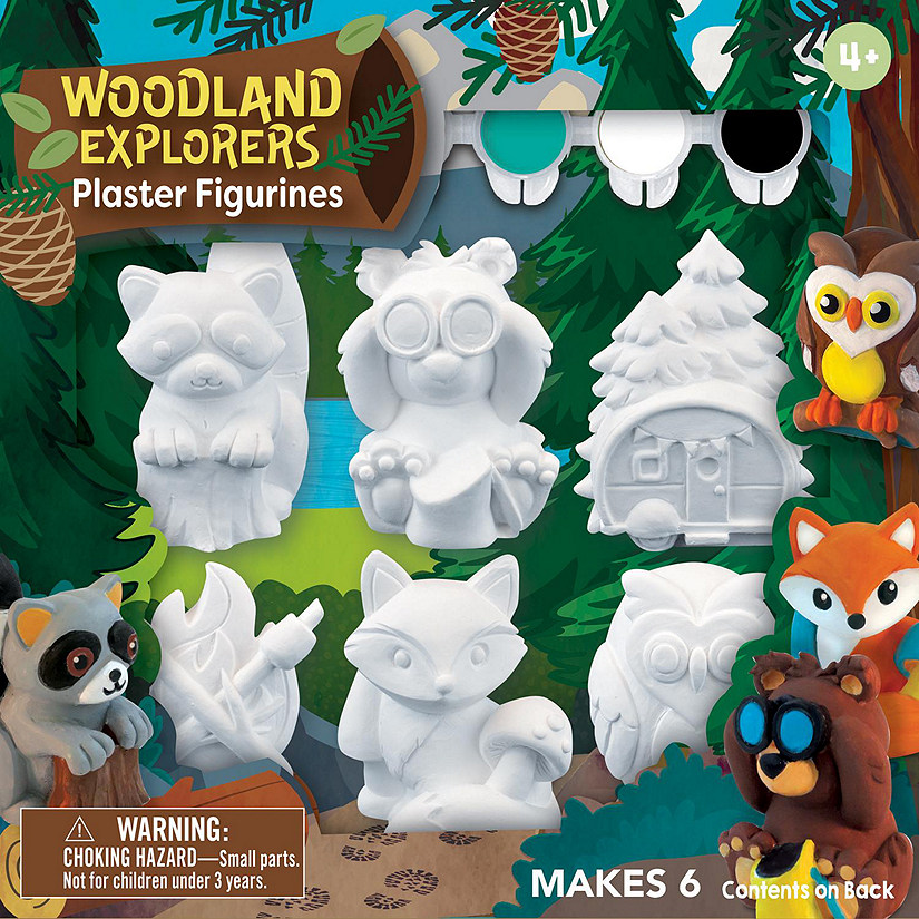Woodland Explorers - Plaster Figurine Paint Set