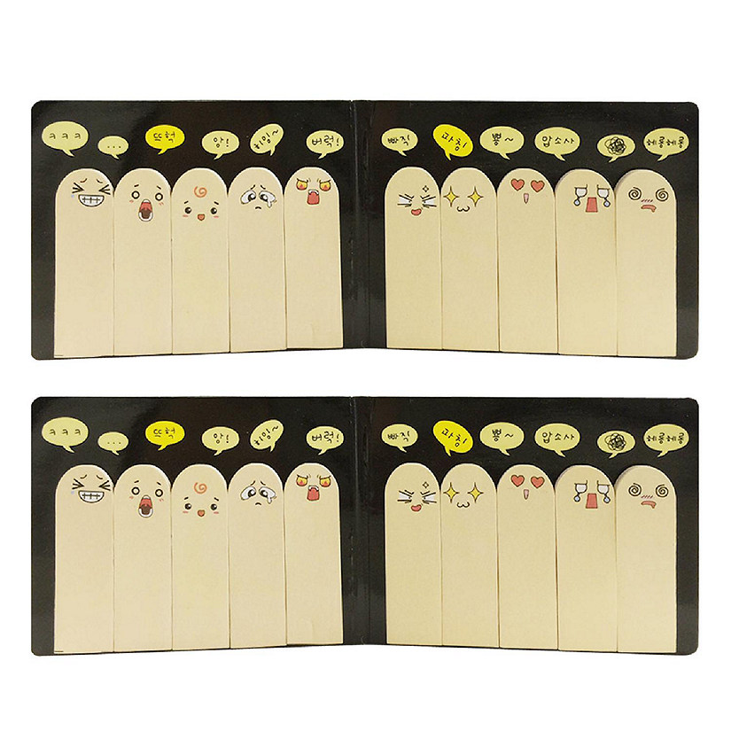 Wrapables 10 Finger Emotion Bookmark Flag Tab Sticky Notes (Set of 2 ...