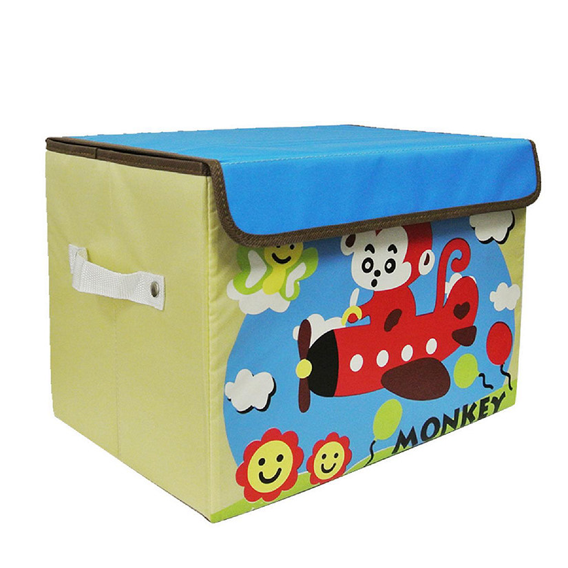 Wrapables Children'S Foldable Storage Box For Toys And Clothes, Monkey